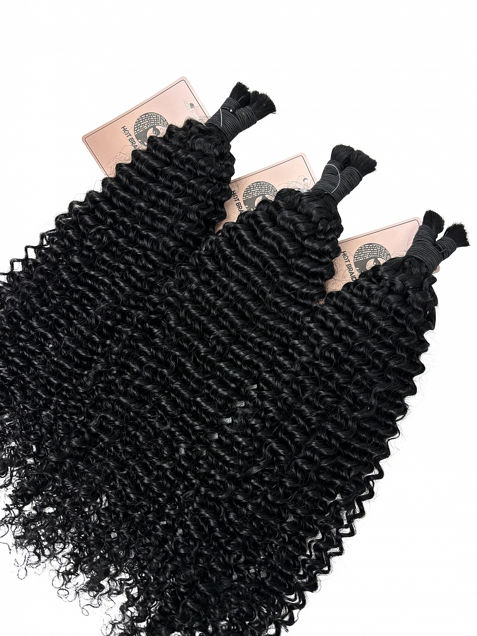 Black 3B/3C Kinky Curly Braiding Hair for Braiding-HotBraids Hair