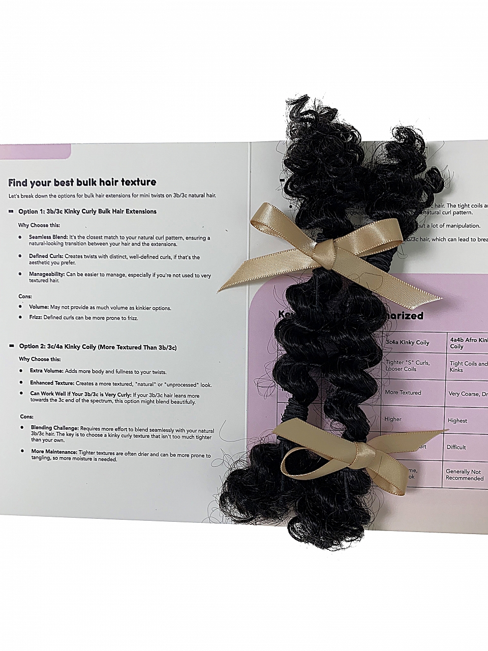 Hair Texture Sample-3b3c Kinky Curly - Home - HotBraids